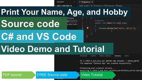 Print Your Name Age And Hobby In Csharp