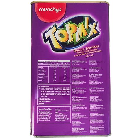Munchys Topmix Biscuits 700gram Supreme Mix Of Assorted Biscuits