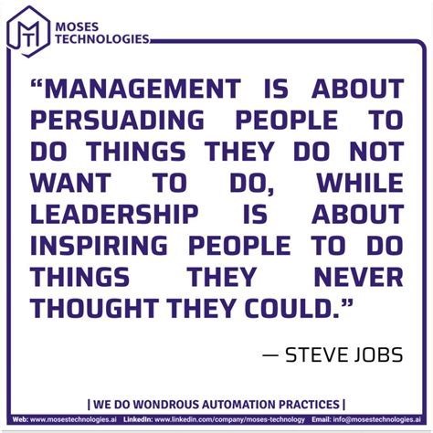 Moses Technologies Pvt Ltd On Linkedin Leadership Inspiration Teamempowerment Stevejobs