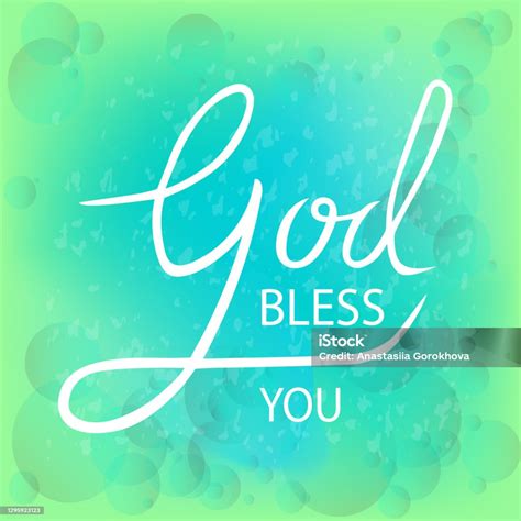 벡터 일러스트 하나님은 초대장 인사말 카드의 템플릿에 대한 텍스트를 축복합니다 하나님은 당신에게 포스터 배지 배너 태그와 배지 상점 로고를 축복합니다 필기 신에 대한 스톡