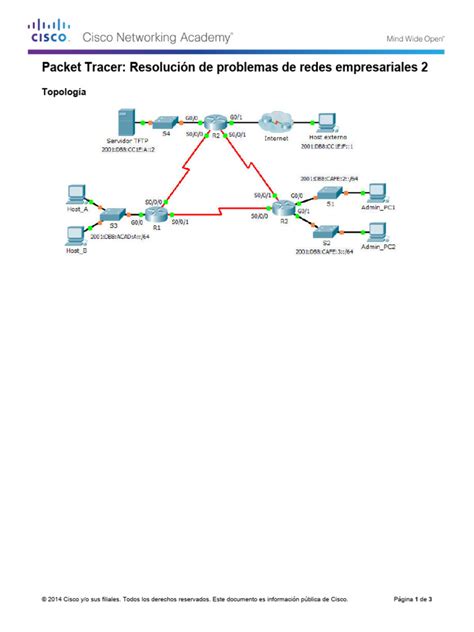 9 2 3 13 Packet Tracer Troubleshooting Enterprise Networks 2 Instructions Pdf Yo Pv6