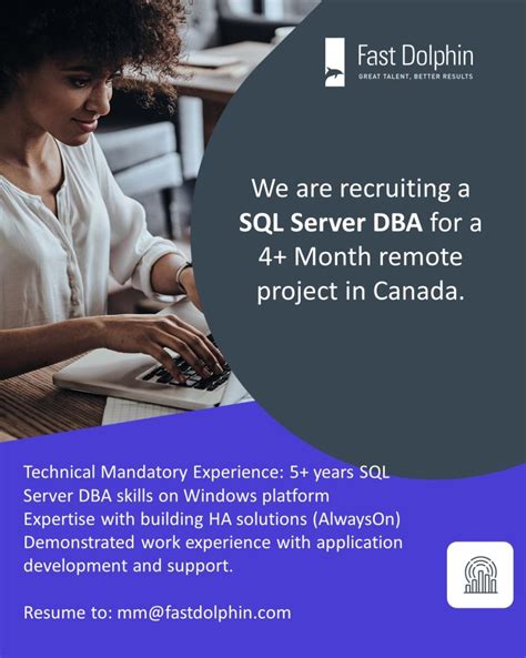 Fast Dolphin On Linkedin Hiring Recruiting Sql Dba Canada Server Itcanada Remote 10