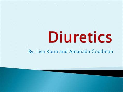 Ppt Diuretics Powerpoint Presentation Free Download Id360304