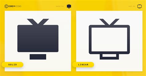 Tv Icon · Linear · Coreui Icons · Svg Javascript Typescript And Webfont
