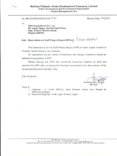 Observation With Letter Pichhore Pdf