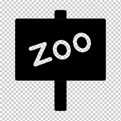 Zoo Black Zoo Signboard Icon Png Clipart Animal Attraction Animal