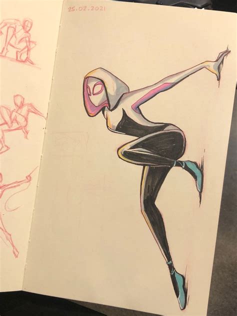 P Spider Gwen By Ayshiun Spiderman Drawing Spider Art Spider Gwen Art