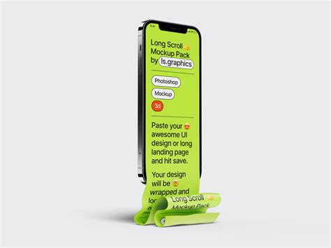 Long Scroll Mockups Scene 15 Photoshop