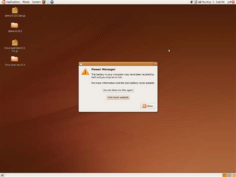 i had a dell recall battery an ubuntu 9 04 feature told me so