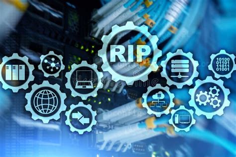 Rip Routing Information Protocol Technology Networks Cocept Stock Image Image Of Server