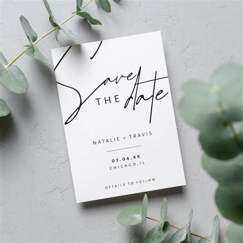 Save The Date Design Etsy Save The Date Design Etsy
