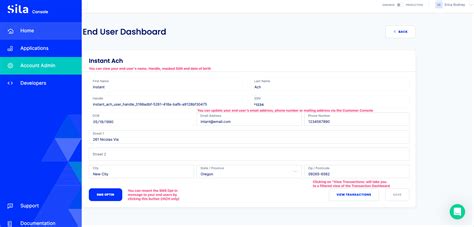 End User Dashboard