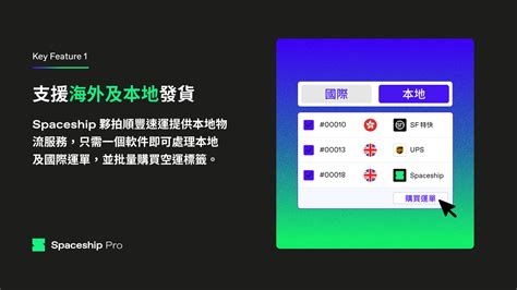 Spaceship網店物流自動化，一站預約順豐本地及海外發貨，獨家物流折扣 Shopify App Store