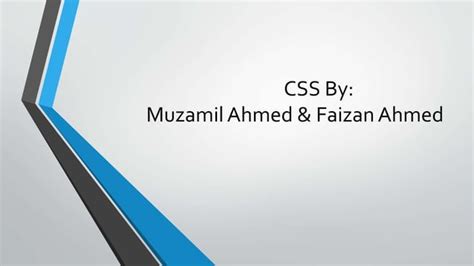 Css3 Ppt