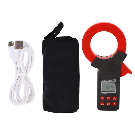 Ac Leakage Ammeter Clamp Lcd Backlight High Accuracy Leakage Current Meter With Lithium Battery