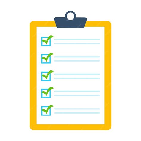 Premium Vector Checklist With Green Checkmarks