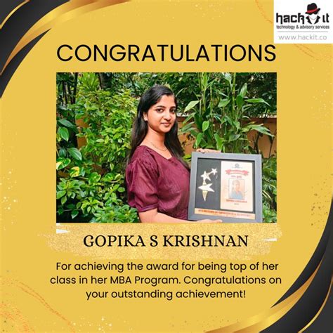 Hackit Technology And Advisory Services On Linkedin Topoftheclass Mbaexcellence