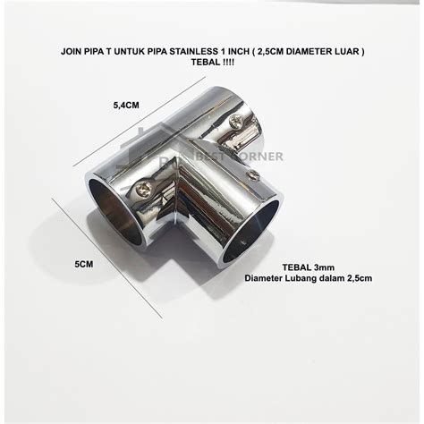 Jual Join Pipa Sambungan Pipa T Inch TEBAL Shopee Indonesia