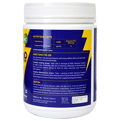 Nhc Micronized Creatine Monohydrate Unflavoured Lb At Best Price In India Https