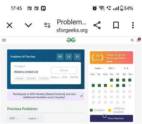 Day 18 Of Geeksforgeeks Challenge Problem Solving Nekkanti Vandana