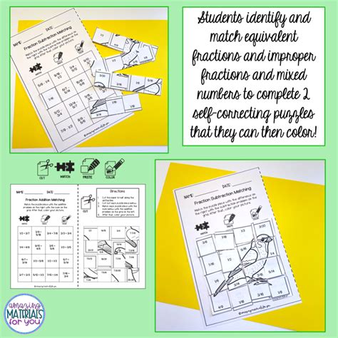 Fraction Addition And Subtraction Puzzles Mazes Task Cards Made By