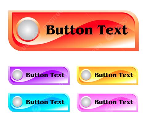 Shiny Button Vector Design Images Set Of Shiny Plastic Web Menu