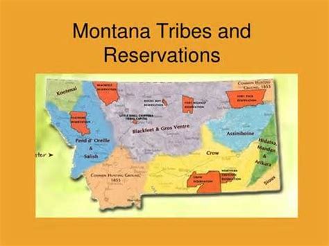 Indian Reservations In Montana Map Of Montana Reservations National