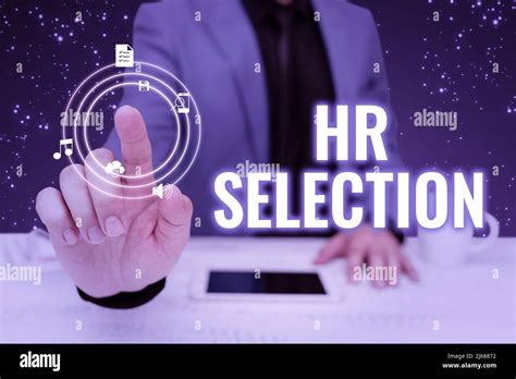 Handwriting Text Hr Selection Business Concept Process And Approached