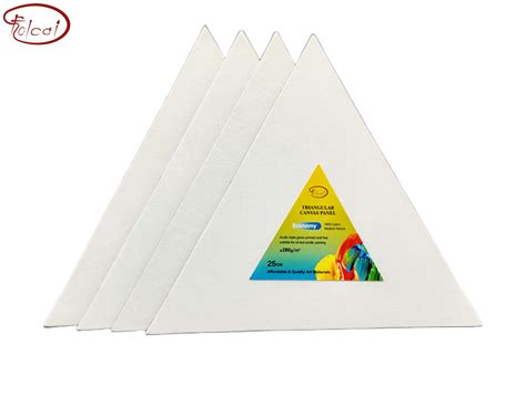 280gsm 100 Cotton Triangular Canvas Panel Folcai Art Materials