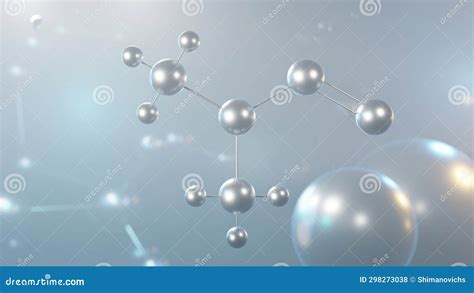 N Nitrosodimethylamine Molecular Structure 3d Model Molecule N