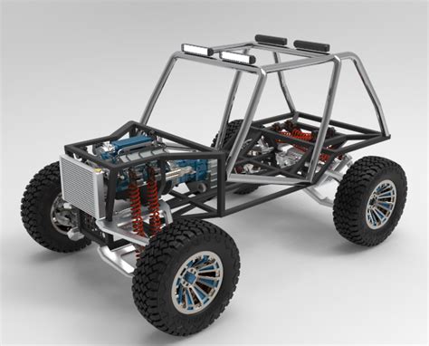 4X4底盘越野全地形越野车框架STEP IGES STEP 模型图纸下载 懒石网