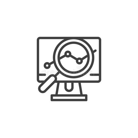 Analytics Line Icon Stock Vector Illustration Of Data 99868851
