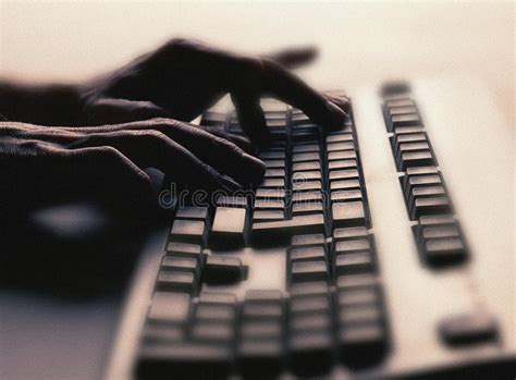 Hands Typing On Computer Keyboard Stock Image Image Of Technological Space 98173169