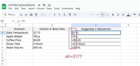 How To Add Plus Or Minus ± In Excel 5 Simple Methods Excelmatic