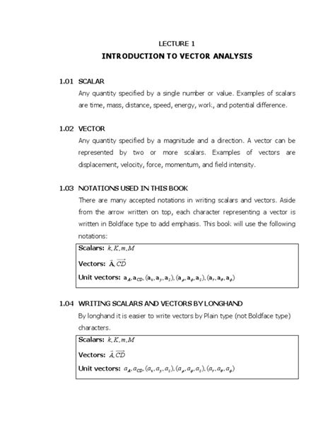 chapter 01 introduction to vector analysis pdf norm mathematics