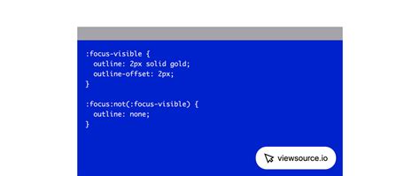 better focus indicators using the ` focus visible` pseudo class dev community