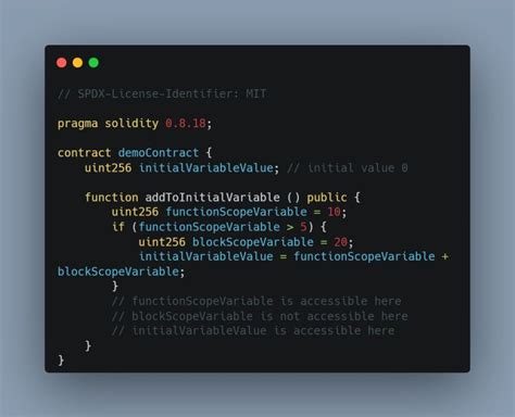 Edson Sooraj Dsouza On Linkedin In Solidity There Are 3 Types Of Variable Scopes Function
