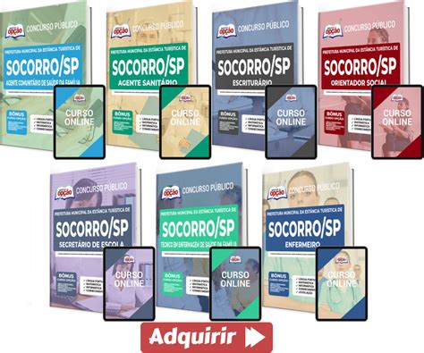 Apostilas Opção Concurso Público Prefeitura De Socorro Sp 2022