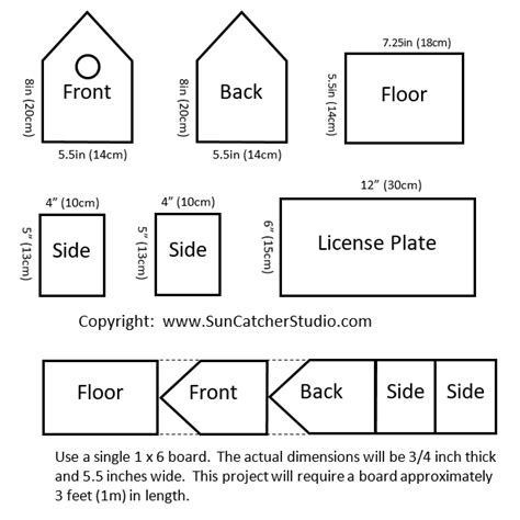 Printable Birdhouse Templates