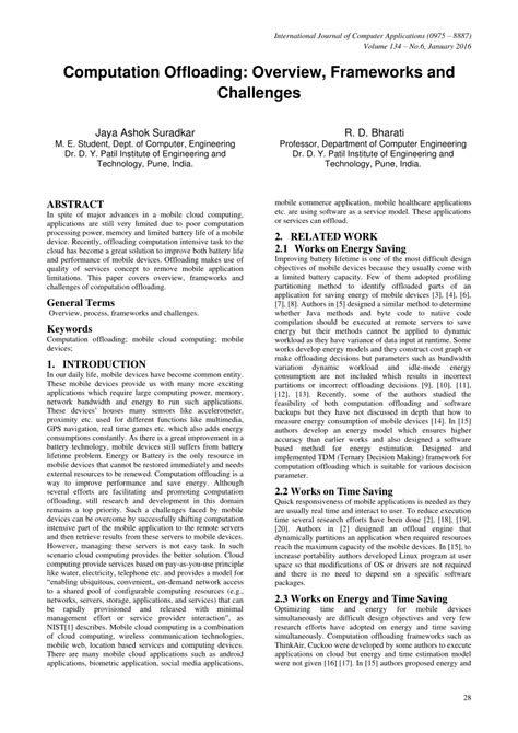 pdf computation offloading overview frameworks and challenges