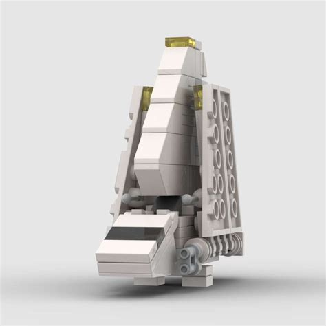 Lego Moc Micro Build Lambda Class Shuttle By Zerofoxgiven Rebrickable Build With Lego