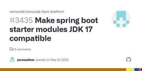 Make Spring Boot Starter Modules Jdk 17 Compatible · Issue 3435