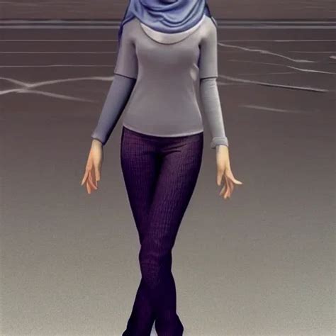 Sexy Hijab Girl 3d 3d Arthubai