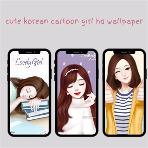 Korean Cartoon Girl Wallpaper