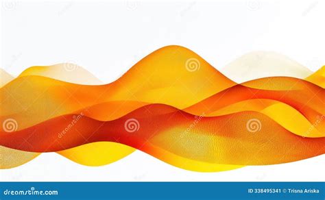 Abstract Waves In Warm Colors Create A Fluid And Dynamic Visual Effect Stock Illustration