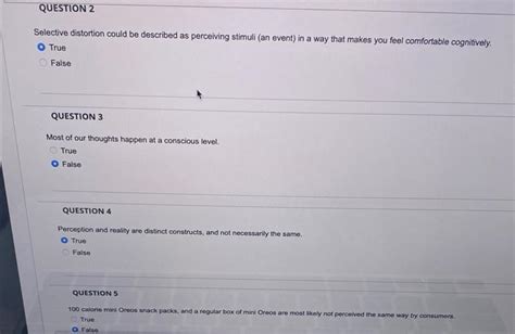 Solved Selective Distortion Could Be Described As Perceiving