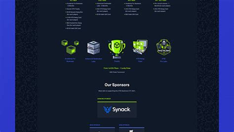 Business CTF HTB Landing Page On Behance