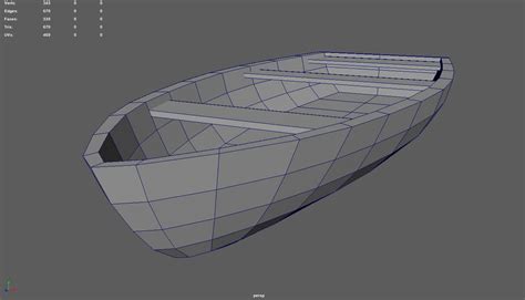Low Poly Boat 05 3d Model By Viperjr3d