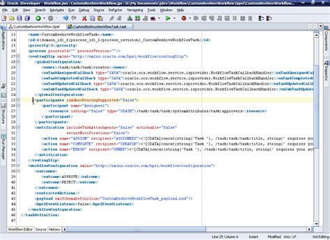Oracle Beehive Custom Workflow Tutorial