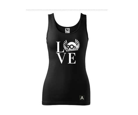 Dámské černé Tílko Love 90s Explosion90s Explosion